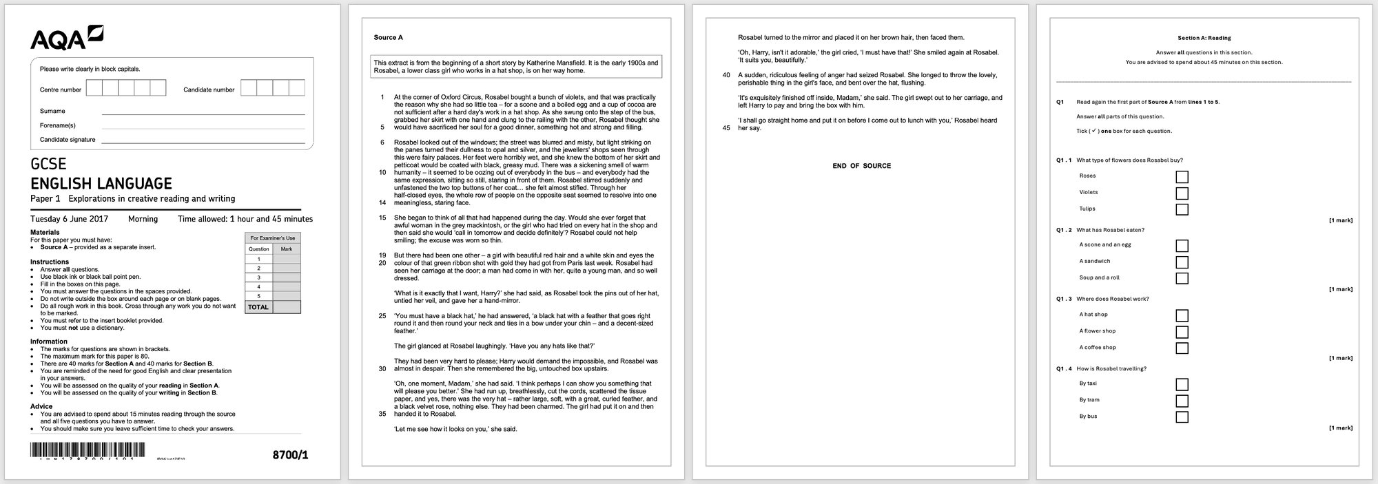 3 x Reworked GCSE English Language Papers | KS4 Teaching Resource