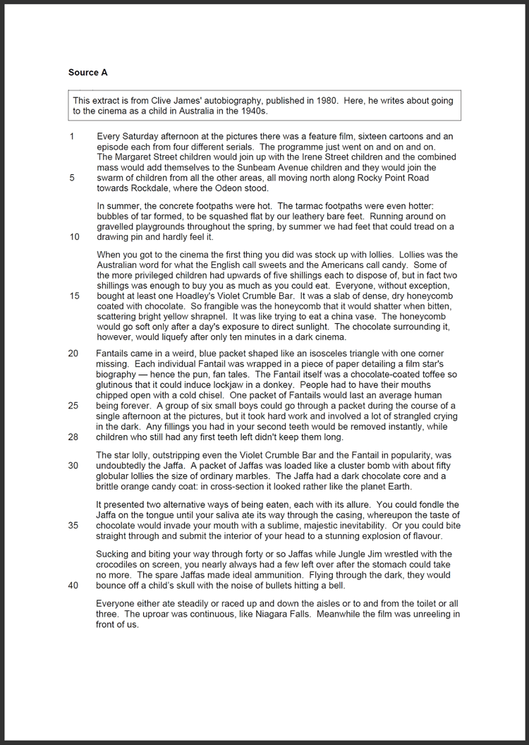 GCSE English Language Paper 2 Tasks and Brief Guidelines | KS4 Teaching ...