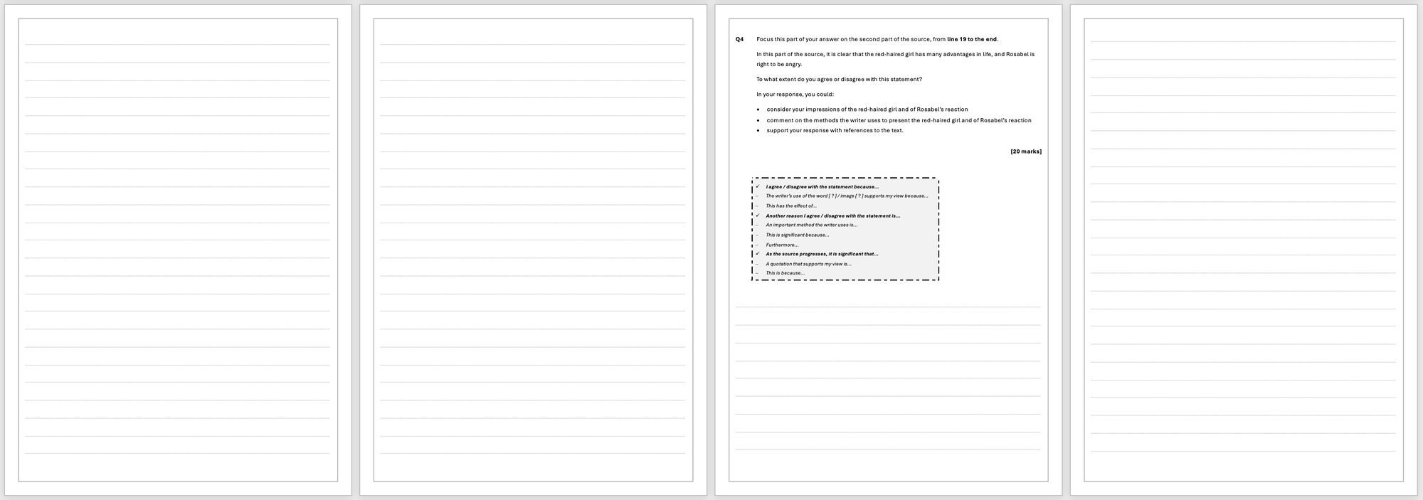 3 x Reworked GCSE English Language Papers | KS4 Teaching Resource