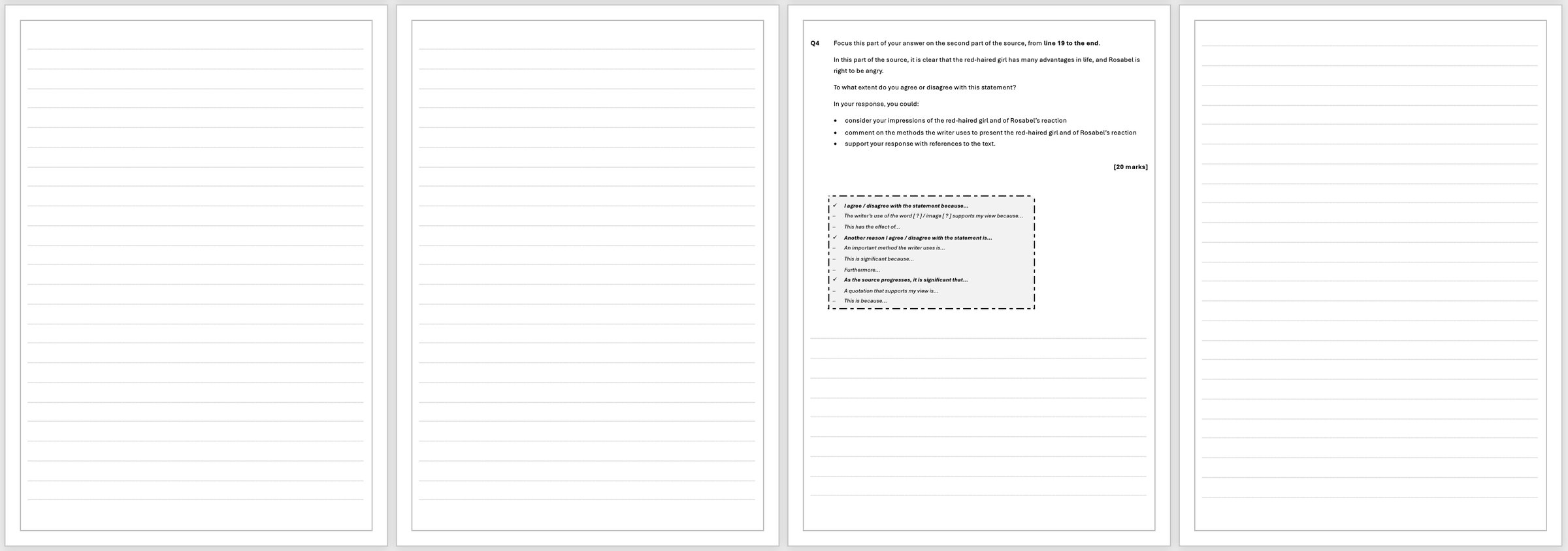 3 x Reworked GCSE English Language Papers | KS4 Teaching Resource