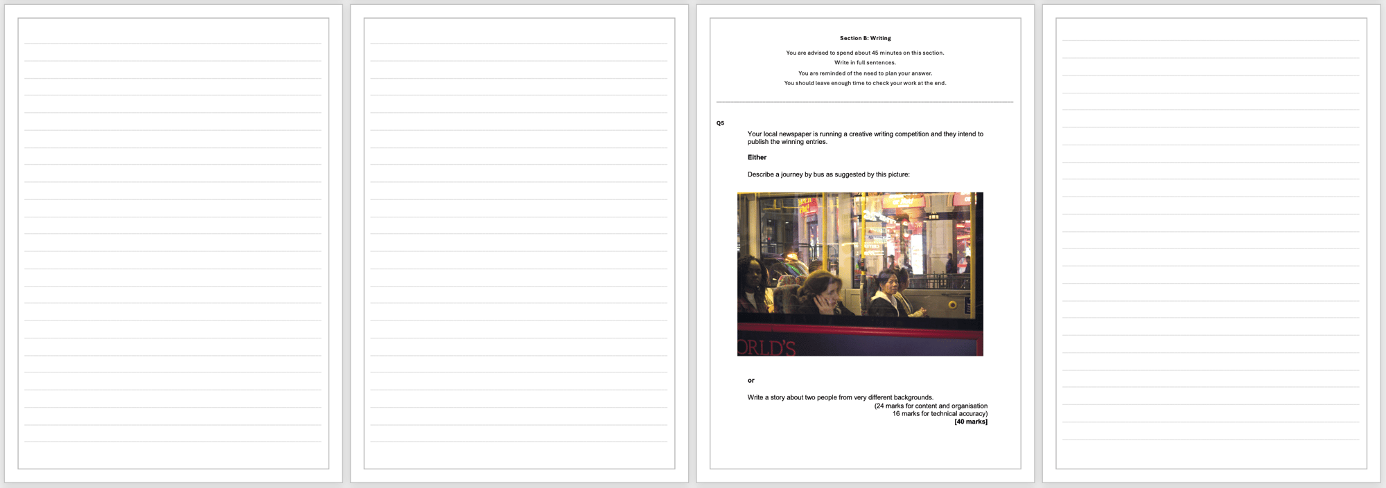 3 x Reworked GCSE English Language Papers | KS4 Teaching Resource