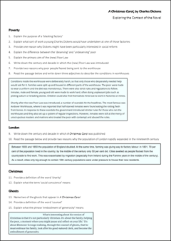 Approaching the Context of A Christmas Carol | KS4 Teaching Resource
