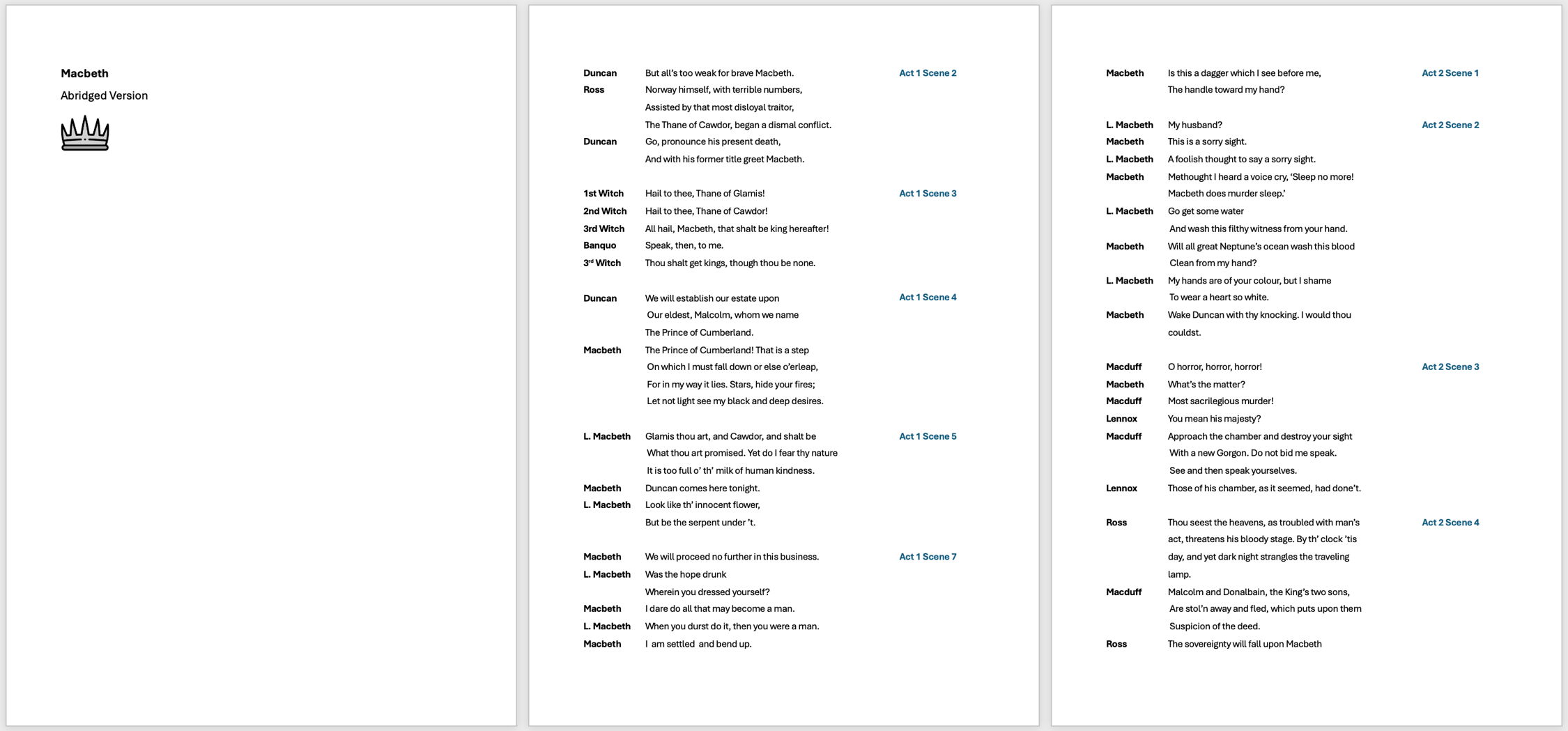 Abridged GCSE English Literature Texts | KS4 Teaching Resource