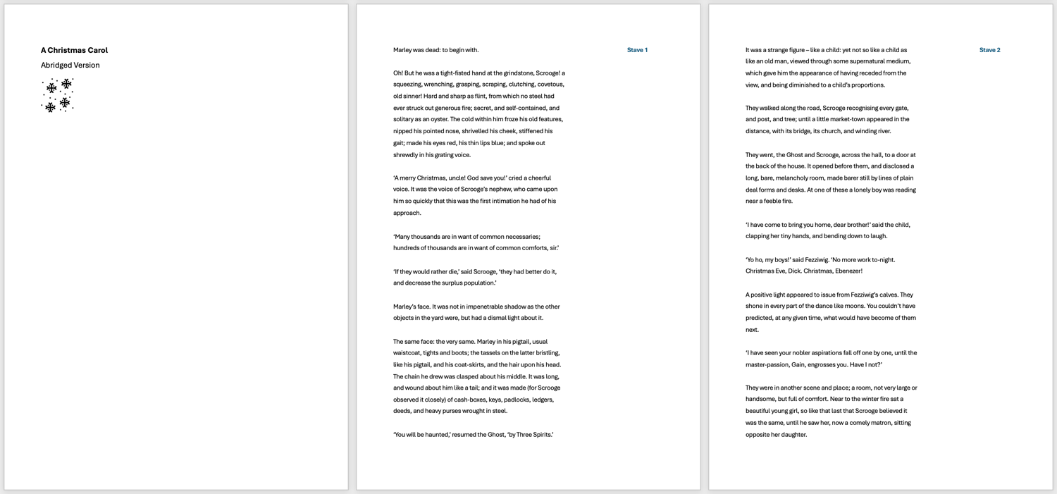 Abridged GCSE English Literature Texts | KS4 Teaching Resource