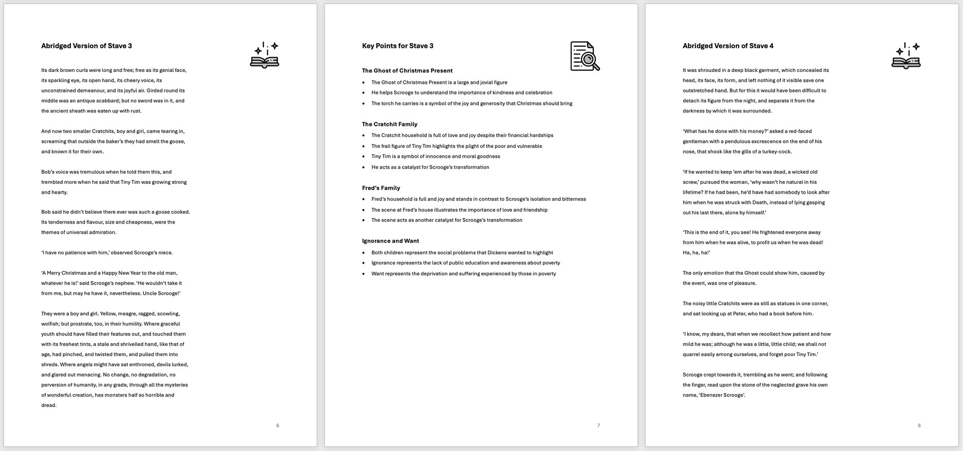 Final Exam Booklet for A Christmas Carol | English Teaching Resource