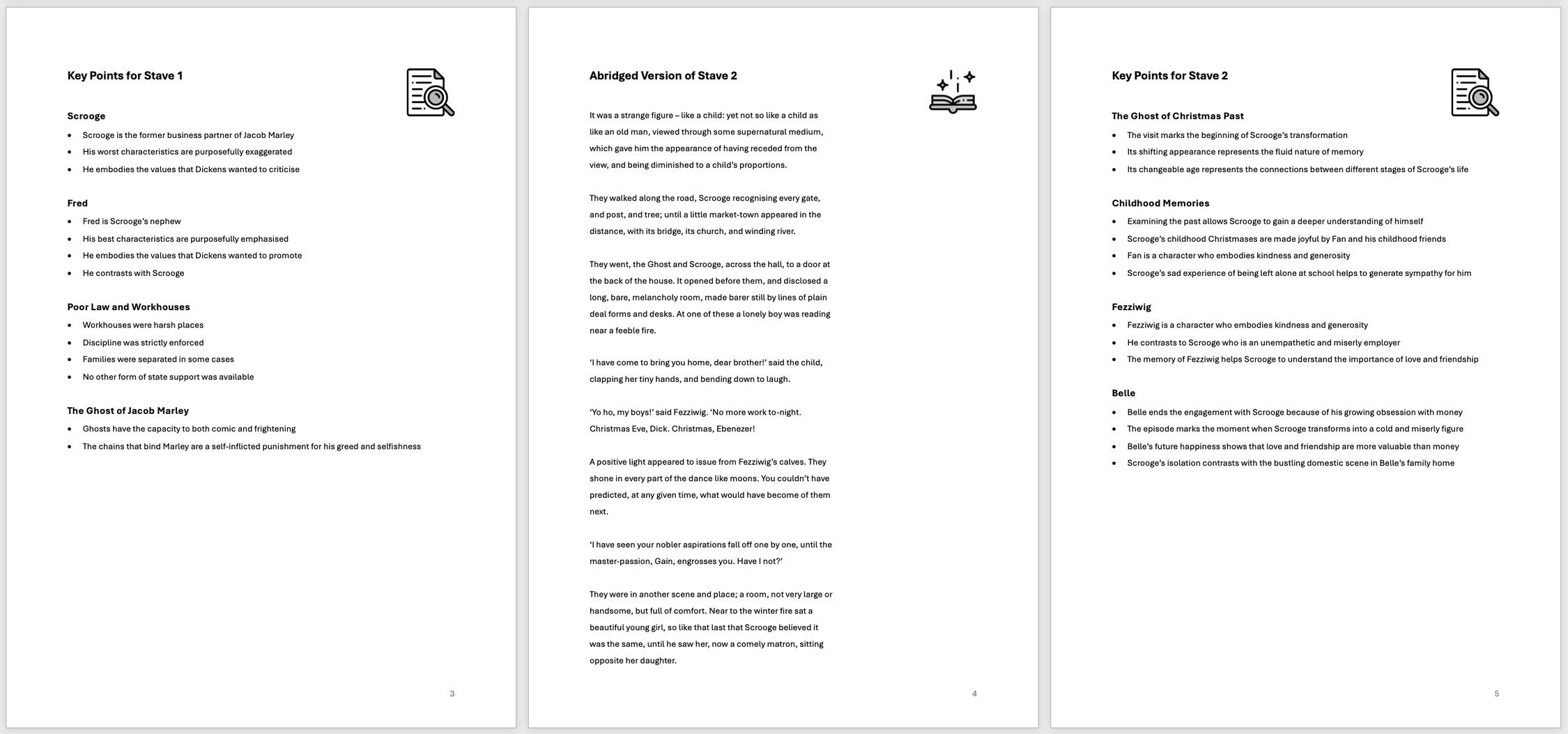 Final Exam Booklet for A Christmas Carol | English Teaching Resource