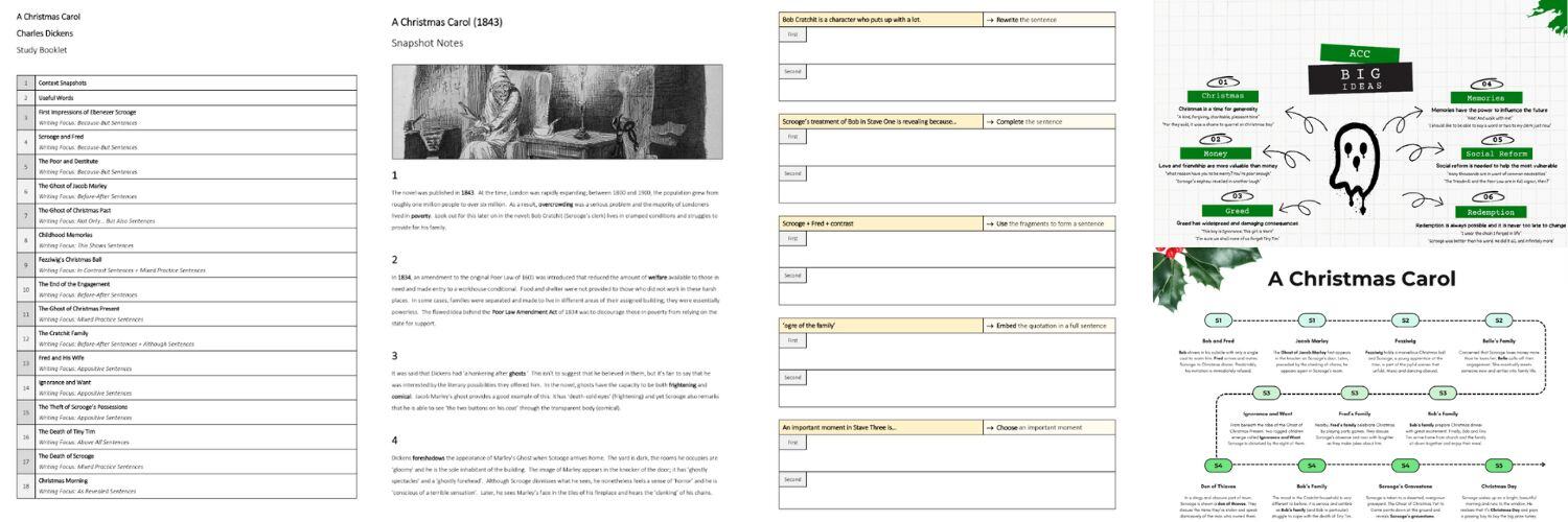 A Christmas Carol Teaching Resource Bundle | KS4 English Teaching Resource