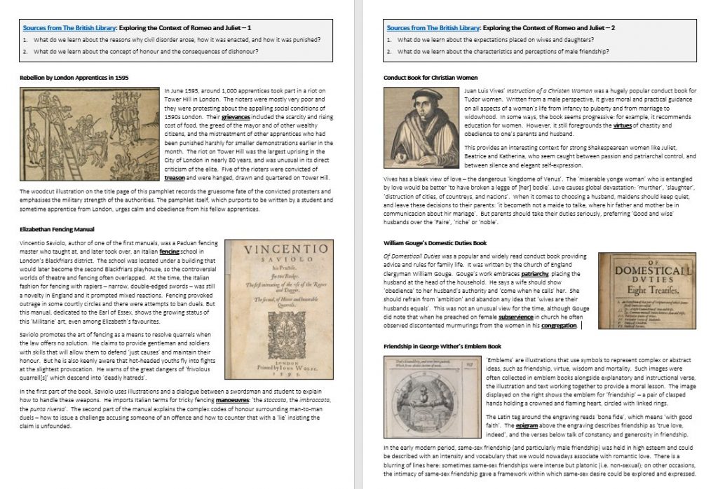 How I teach the first three lessons of Romeo and Juliet | KS3 Teaching ...