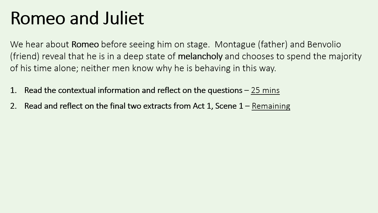 How I teach the first three lessons of Romeo and Juliet | KS3 Teaching ...